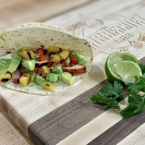 Delicious Achiote Chicken Tacos with Grilled Pineapple Salsa